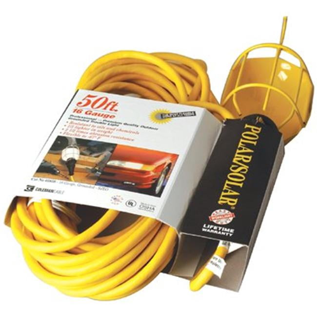 50' Yellow Polar/Solar Trouble Light W/Metal Gua - Walmart.com
