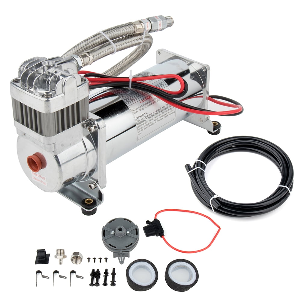 CCIYU 12V Heavy Duty 200 PSI Air Compressor with 3/8 Stainless Steel ...