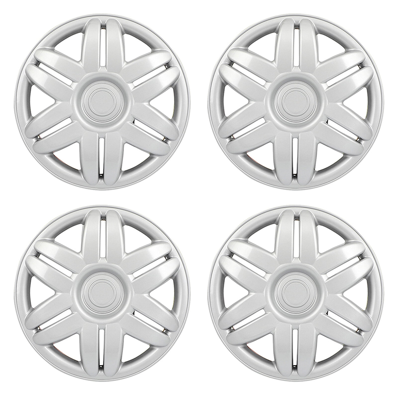 CCIYU 14" Rim HubCap Wheel Skin Cover Caps 4-Pack Full Hub Cap ABS ...