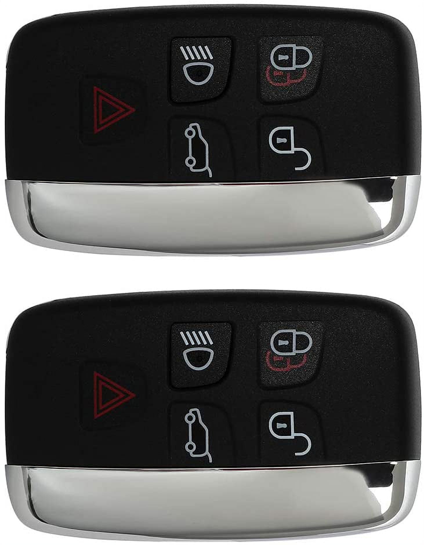 CCIYU 2 X Flip Key Fob Uncut Blade (SHELL CASE) 5 Buttons Replacement ...