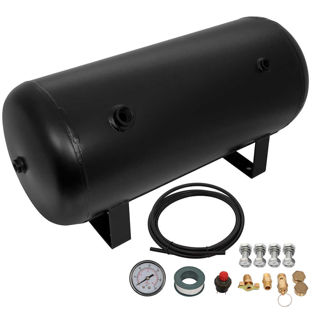 CCIYU 5Gal Air Tank with 8Ports Steel Horn Tank for Air Suspension Air ...