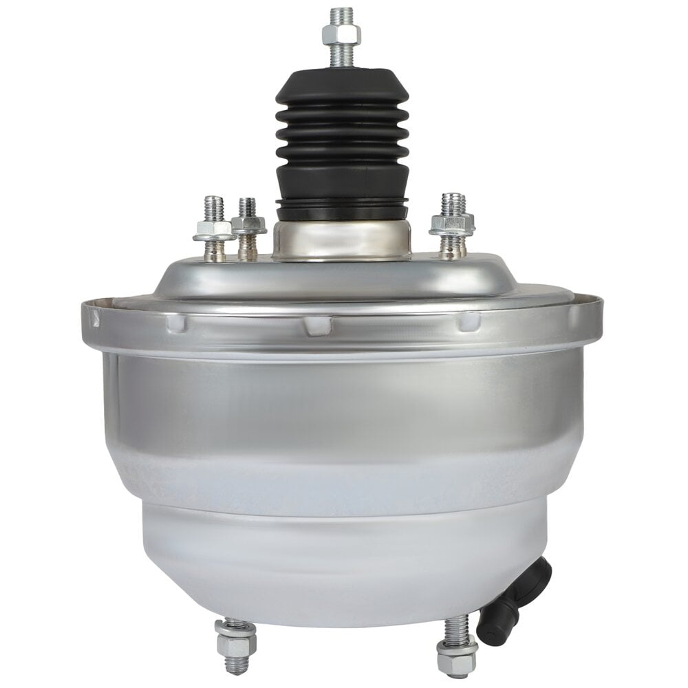 CCIYU 8" Dual Power Booster Chrome Universal Brake Booster Street Rod ...