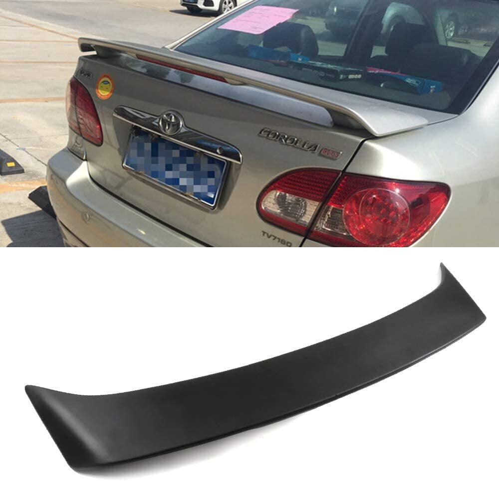 CCIYU Black ABS Rear Spoiler Wing for 2003-2008 TOYOTA Corolla 4-Door ...