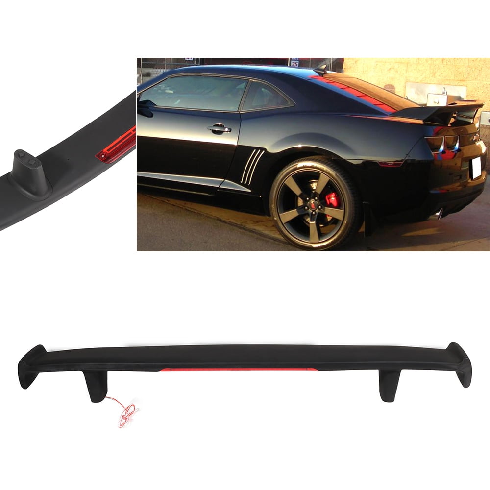 CCIYU Black ABS Rear Spoiler Wing with LED Accessories for 10 11 12 13 ...