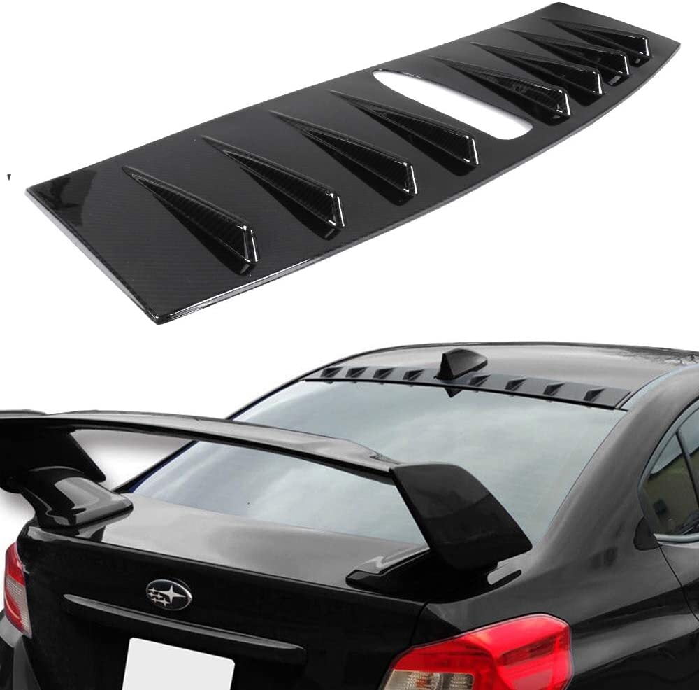 CCIYU Black Carbon Fiber Rear Roof Spoiler Wing for 2015 2016 2017 2018 ...