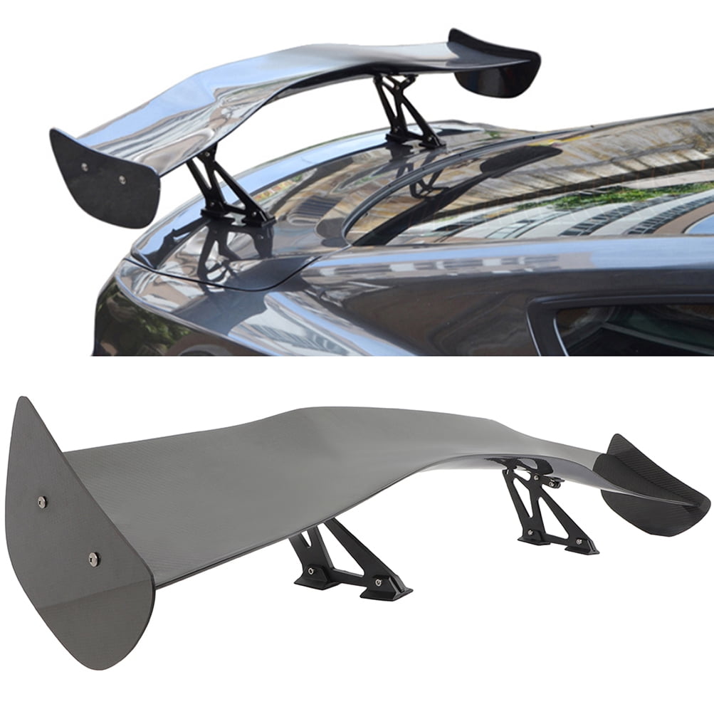 CCIYU Black Carbon Fiber Rear Spoiler Wing Universal for Chrysler for ...