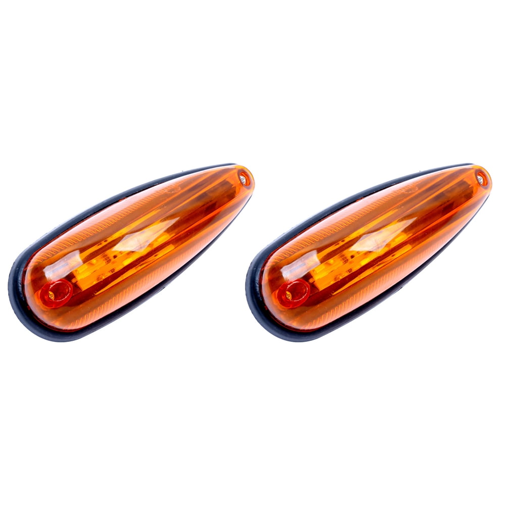 CCIYU Car Marker Light 2 Pack Yellow Tear Drop LED Marker Light 20-LEDs ...