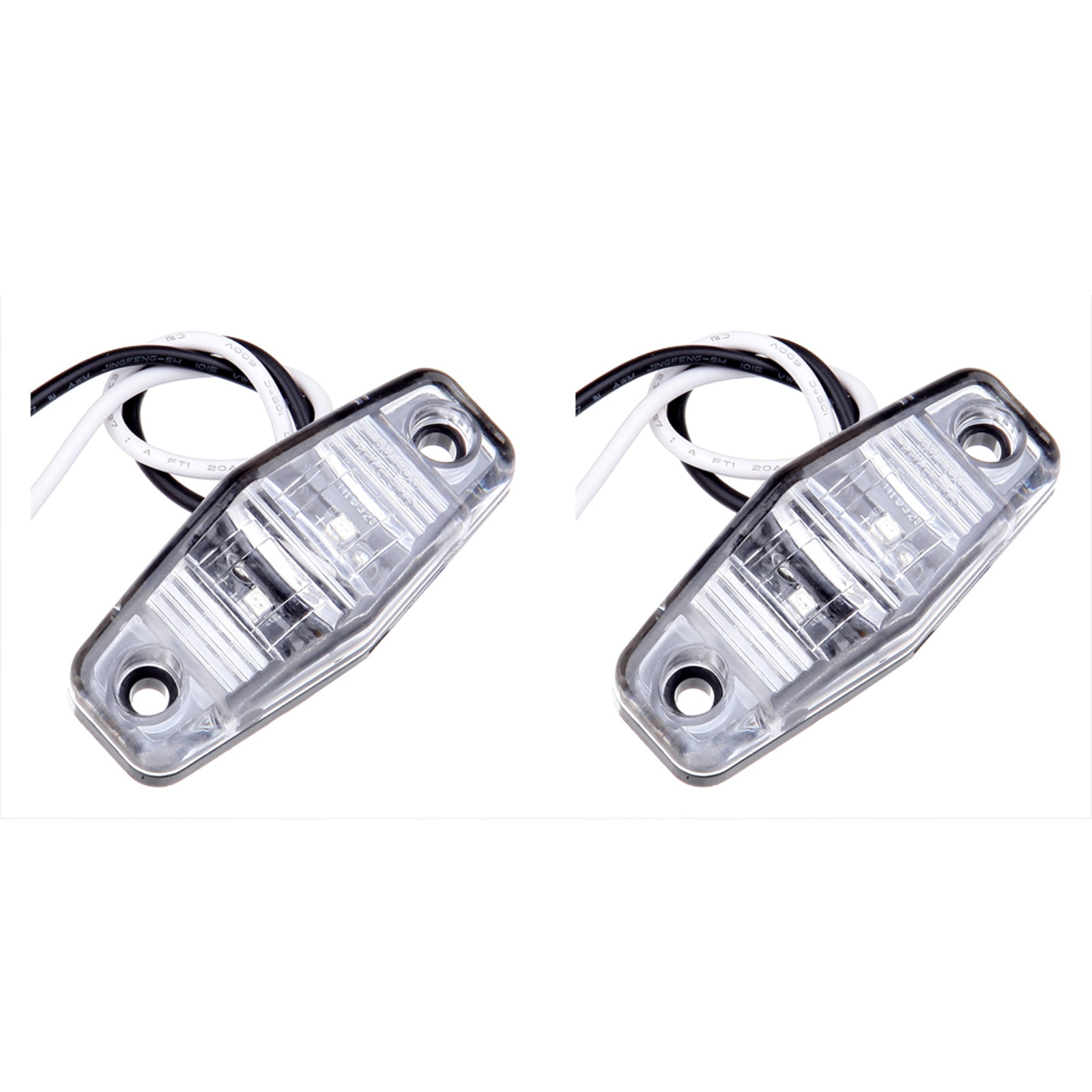 CCIYU Car Marker Light 2Pack 2 Diode Red Universal LED Side Marker ...