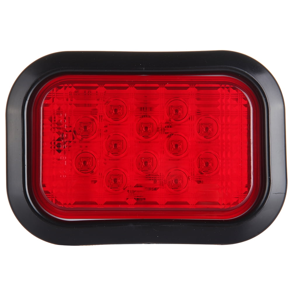 CCIYU Car Marker Light 2Pack Red 12 LEDs Oval Rubber Mount SeaLED LED ...