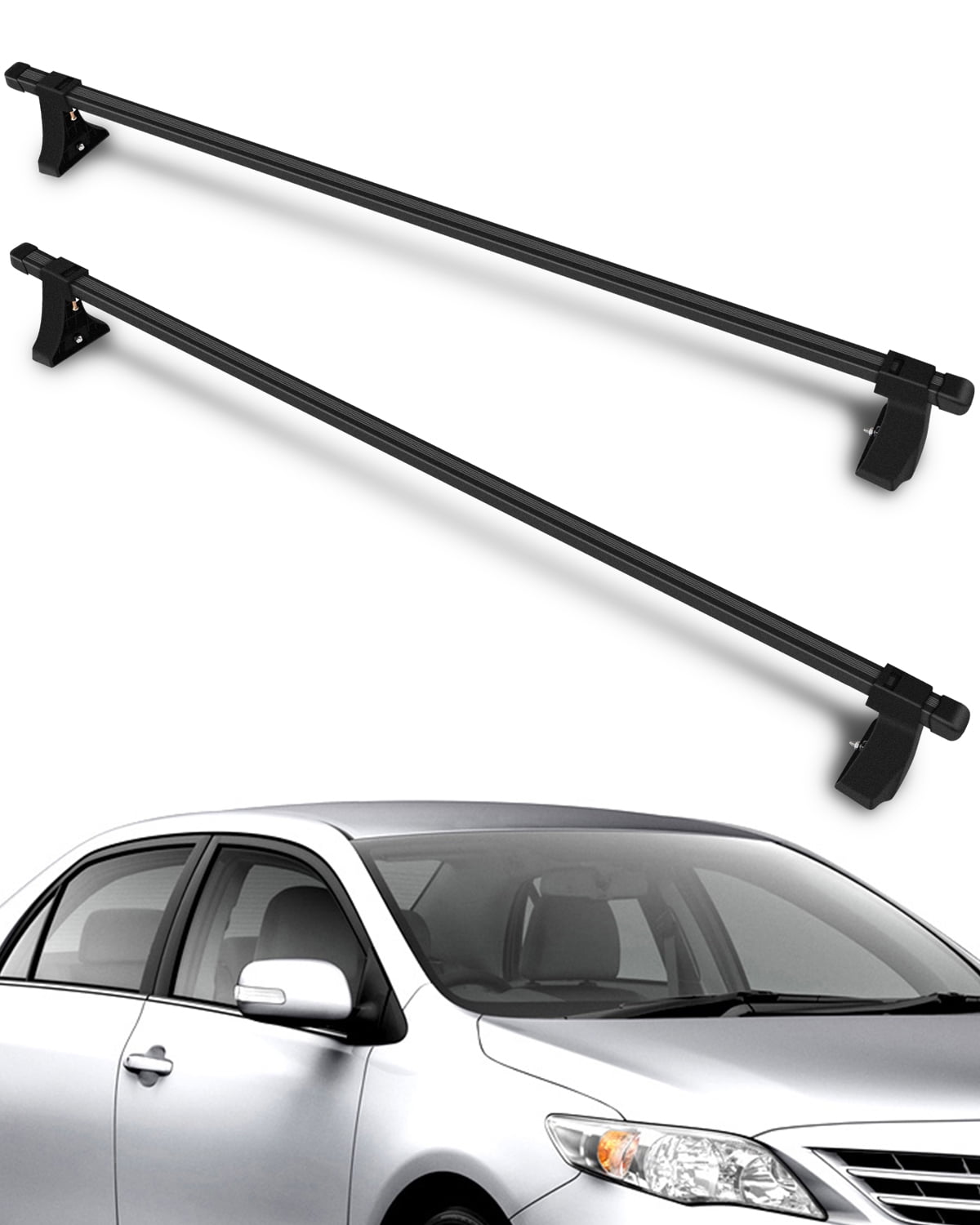 CCIYU Cargo Racks 48" Rooftop Luggage Canoe Kayak Carrier Rack Black ...