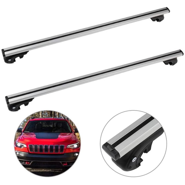 CCIYU Cargo Racks for Jeep for Cherokee 2014-2020 Rooftop Luggage Canoe ...
