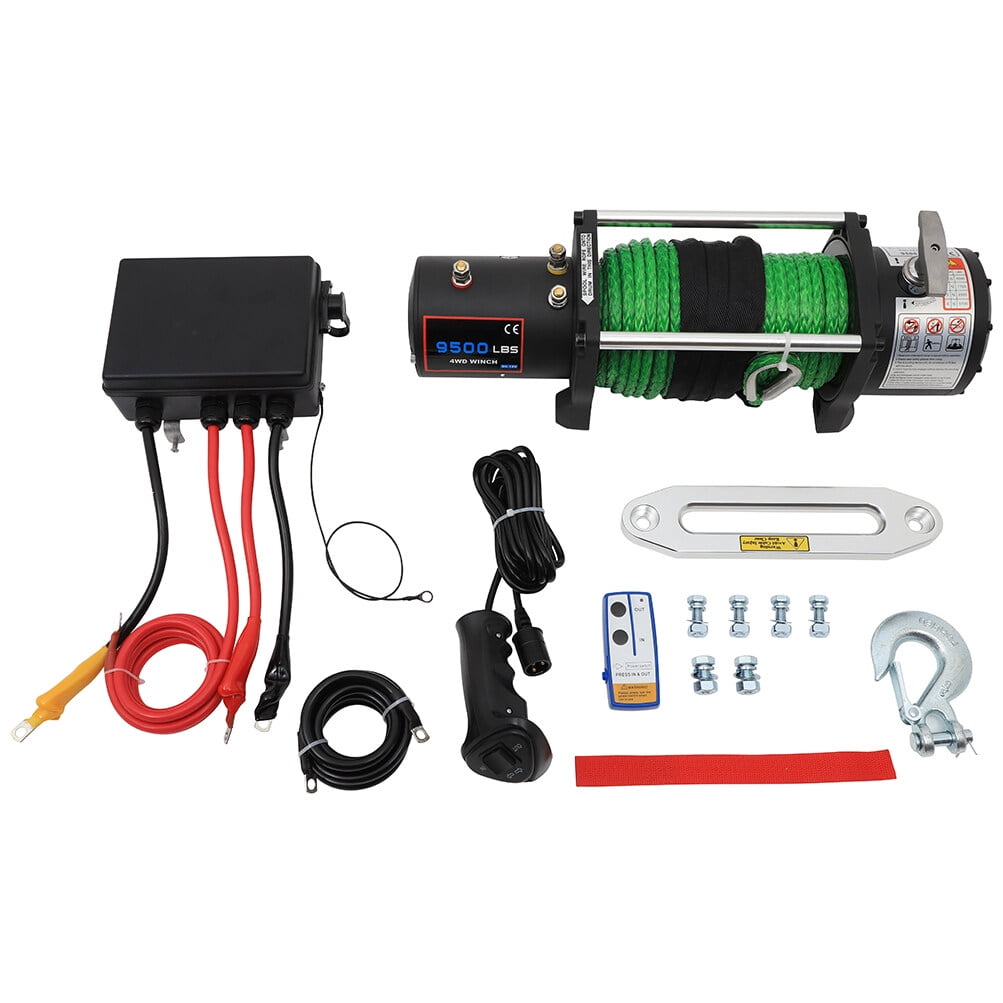 CCIYU Durable 12V Electric Recovery Winch 9500LBS For Trailer Truck SUV ...