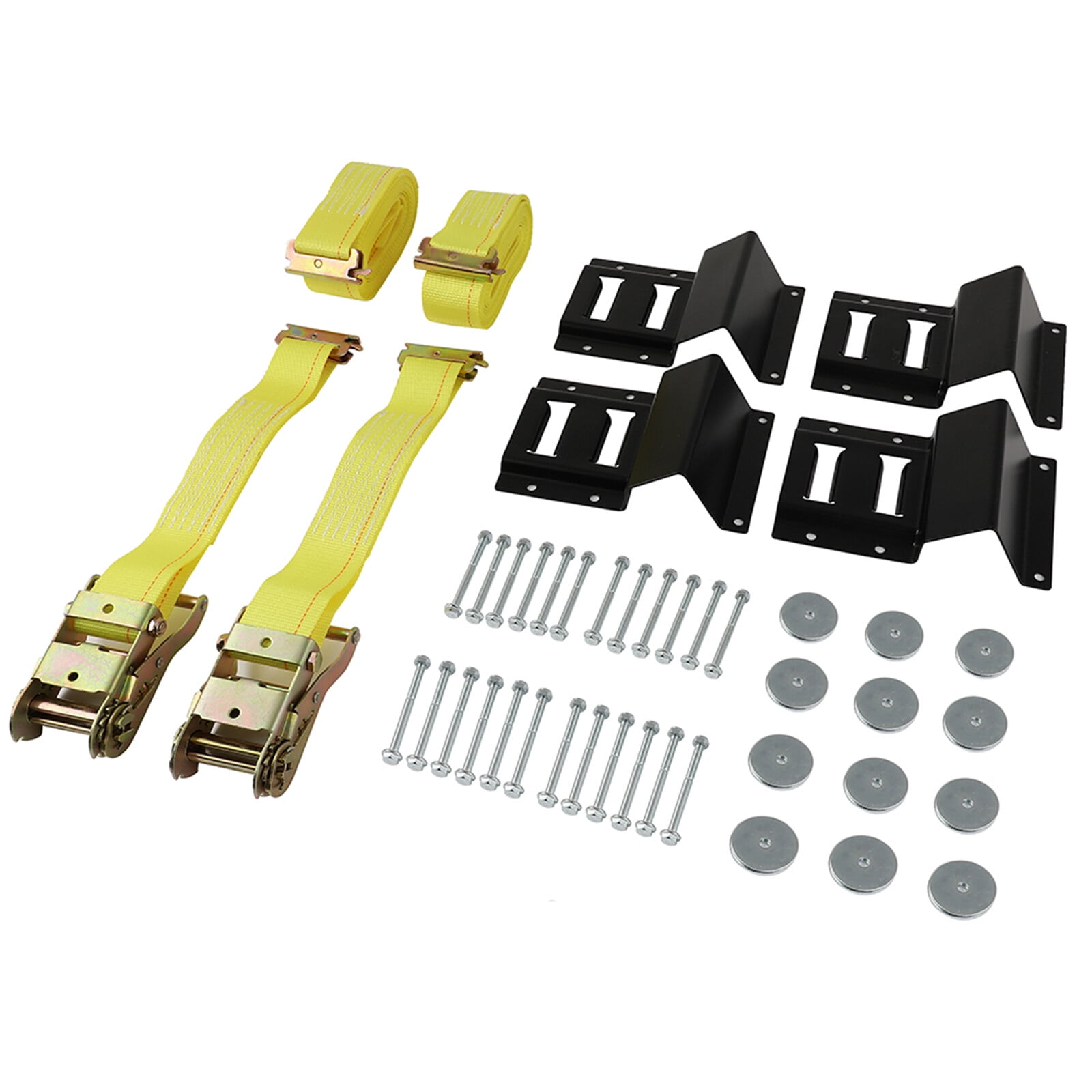 CCIYU Durable 2 Pack Wheel Chock Tie-Down Kit, Heavy Duty E Track ...