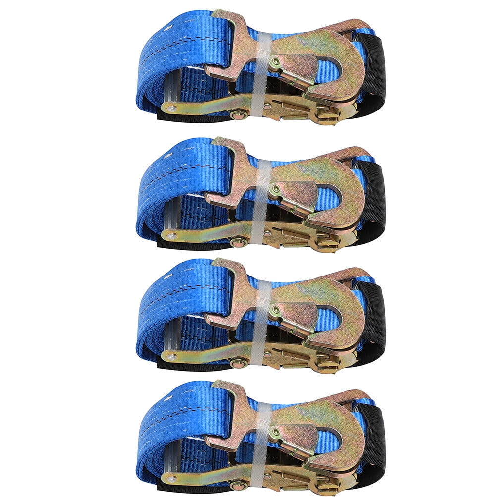 CCIYU Durable 4PCS 8 Feet Blue Axle Straps Car Hauler Trailer Auto Tie ...