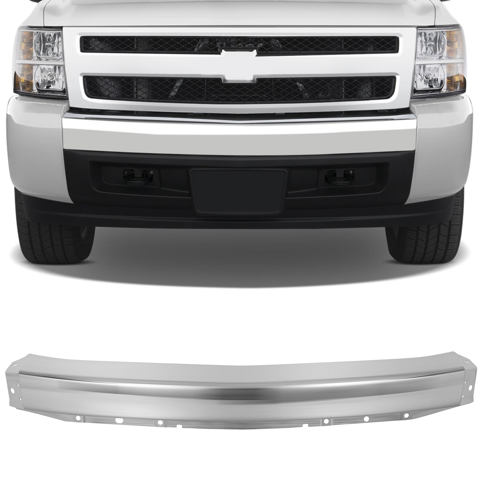 CCIYU Front Bumper Face Bar Compatible for 2007-2013 for Chevrolet ...