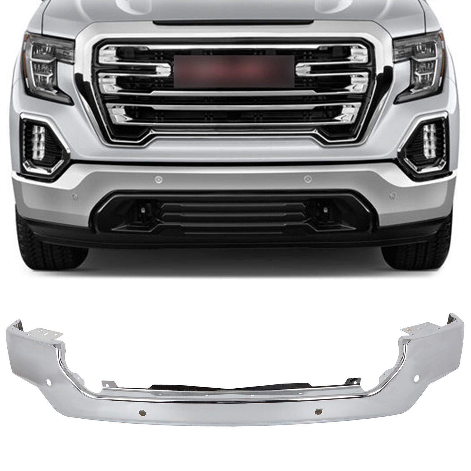 CCIYU Front Bumper Face Bar Compatible for 2019-2021 for GMC Sierra ...