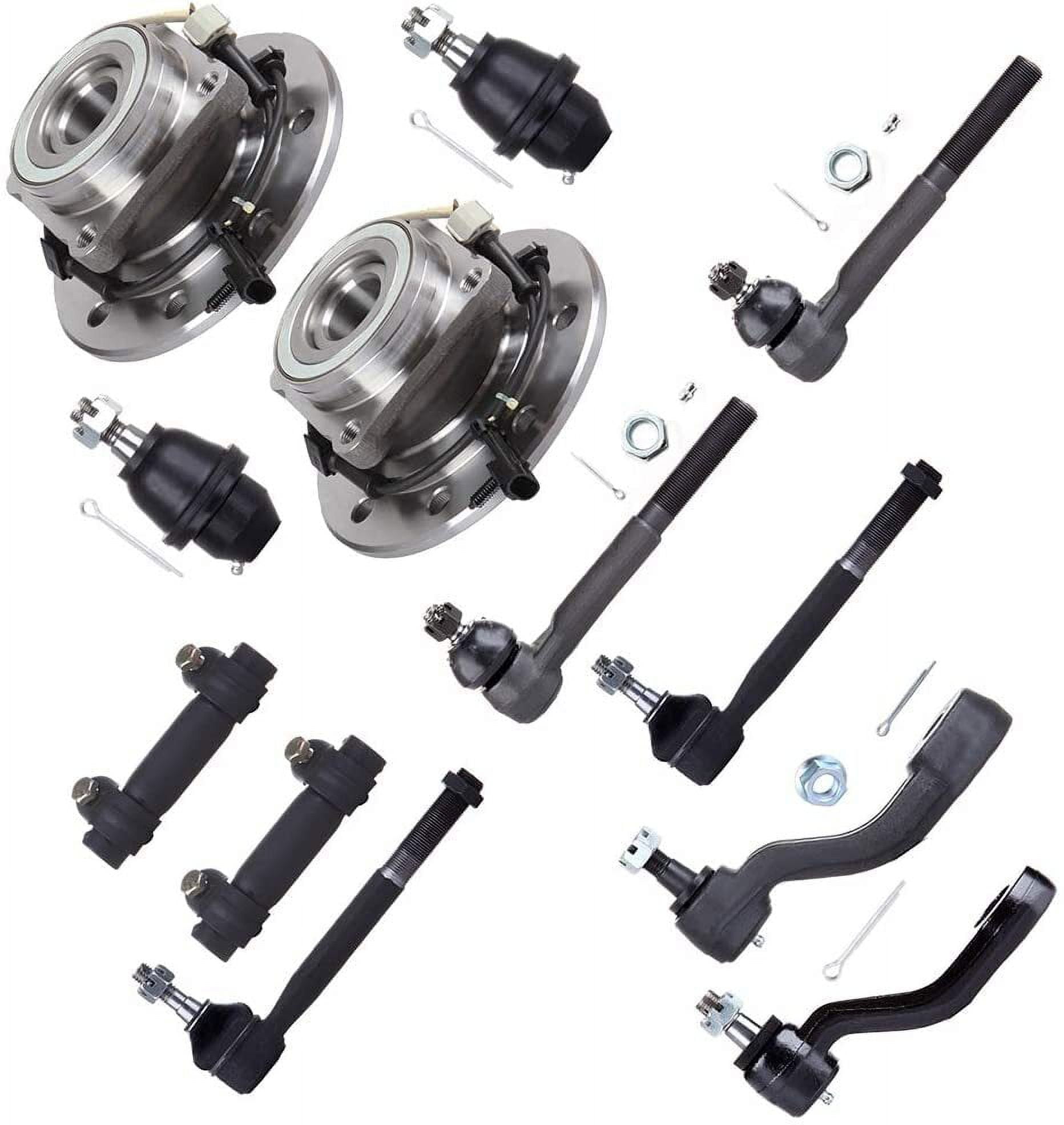 CCIYU Front Lower Ball Joints Idler Pitman Arm Tie Rod Adjusting ...