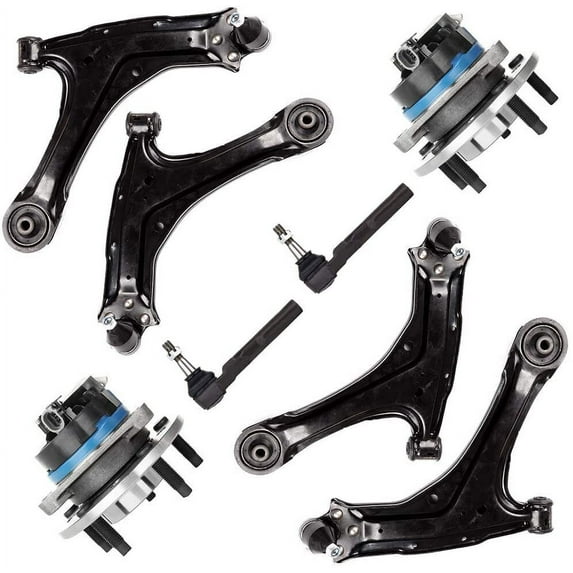 CCIYU Front Outer Tie Rod End Front Lower Control Arm and Ball Joint ...