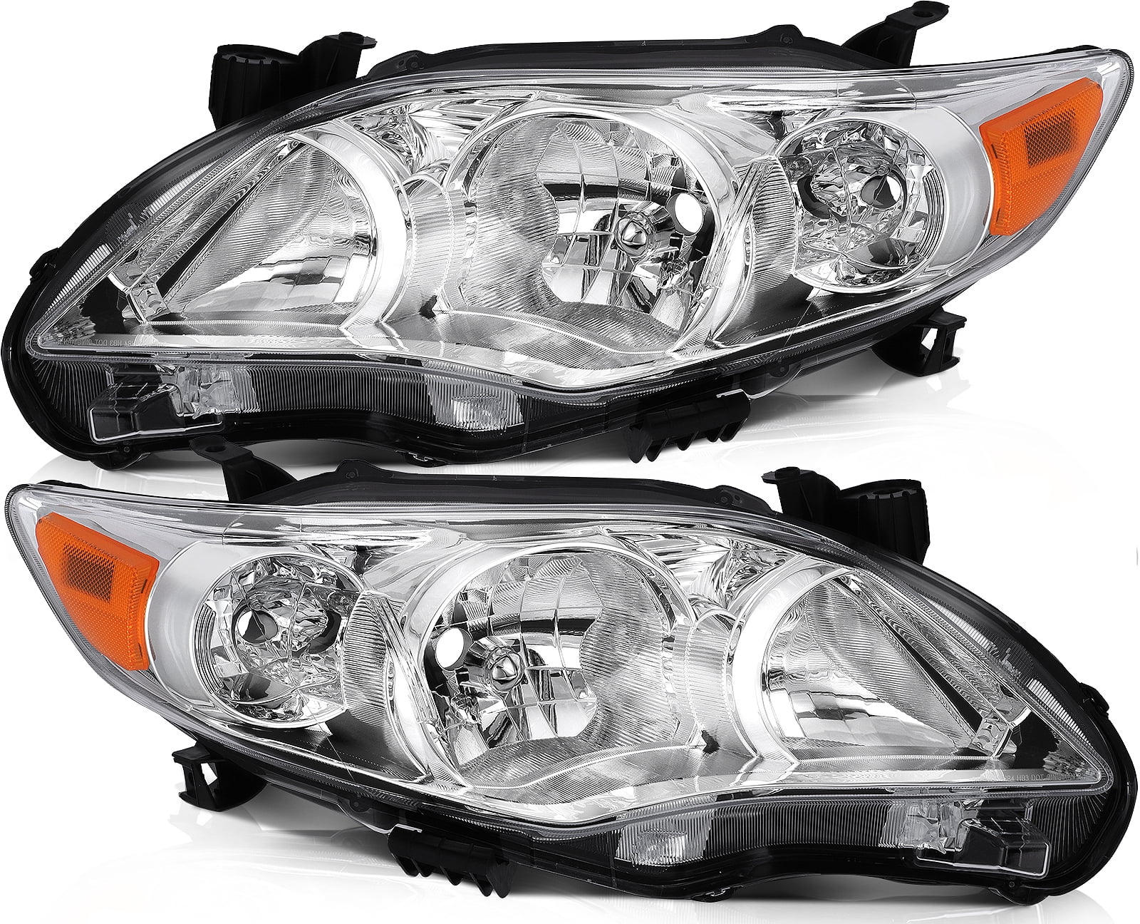 CCIYU Headlights Headlamps Pair Fit for Toyota Corolla 2011-2013 ...