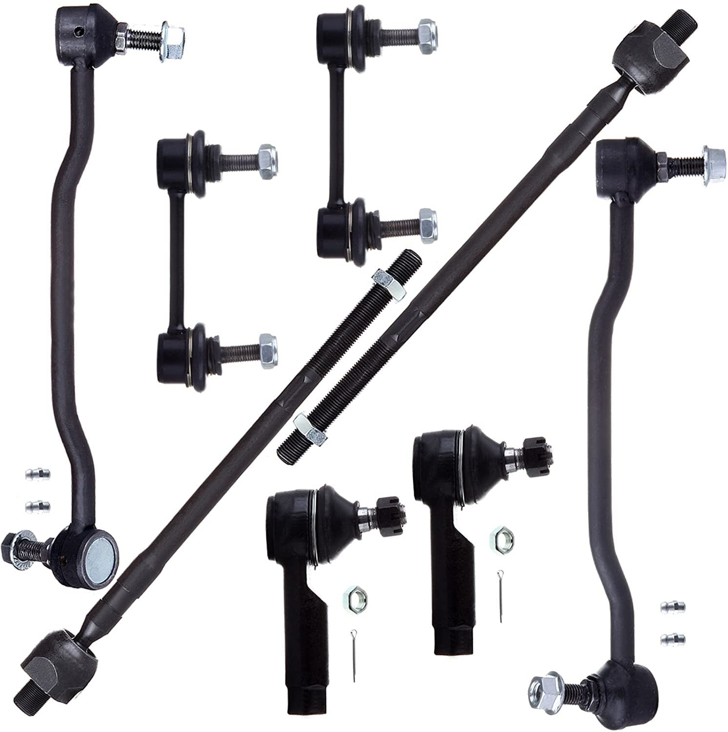 CCIYU Inner Tie Rod Drag Link Center Link Outer Tie Rod End Link ...