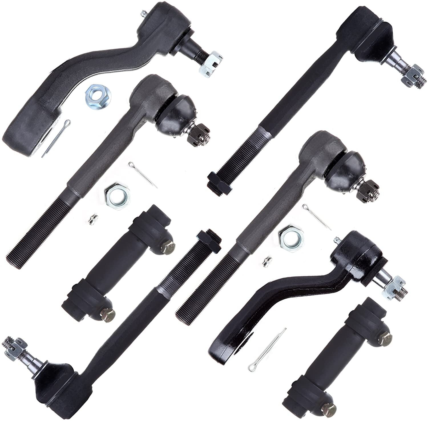 CCIYU Inner Tie Rod Ends Outer Tie Rod Ends Idler Arm Pitman Arm Tie ...