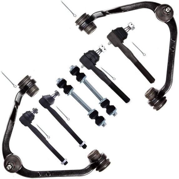 CCIYU Inner Tie Rods Outer Tie Rods Front Sway Bar Links Upper Control ...