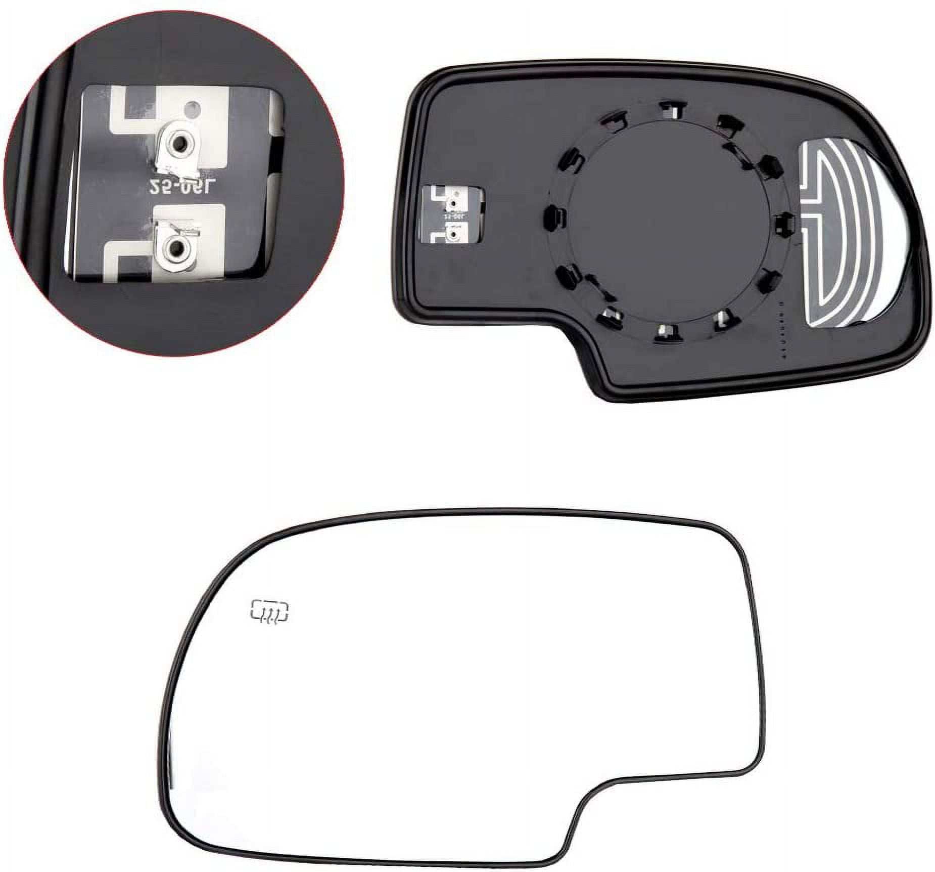 CCIYU Left Side Mirror Glass Fits for 2002-2006 For Chevy Avalanche ...
