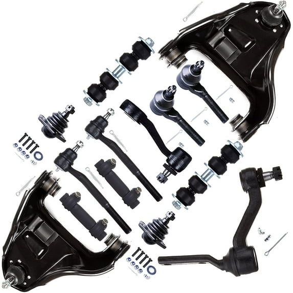 CCIYU Lower Ball Joints Tie Rod Front Sway Bar Upper Control Arms Idler ...