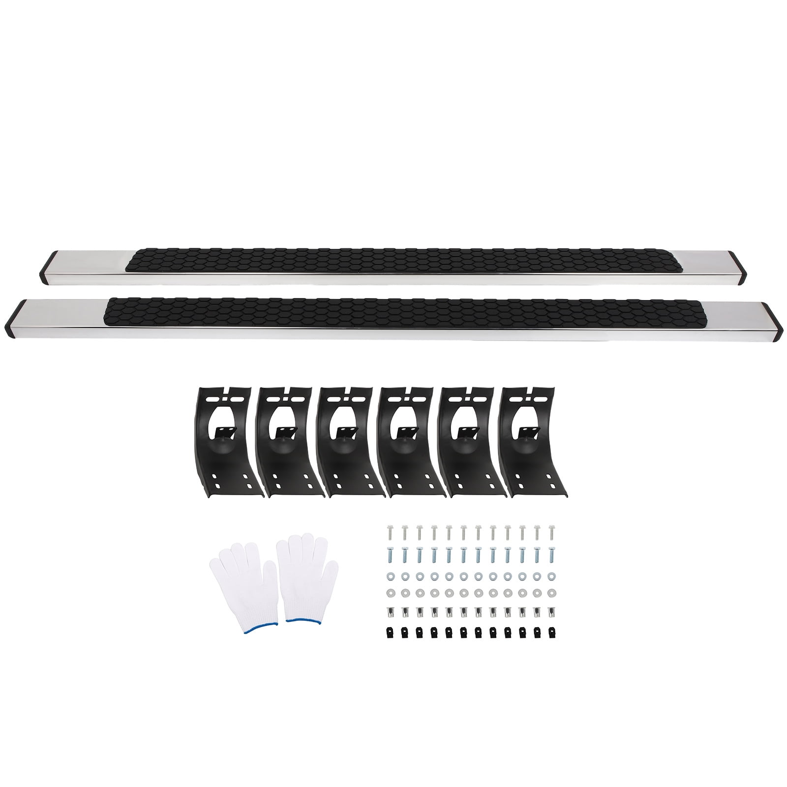 CCIYU Nerf Bar Running Board Side Step Stainless Steel & ABS Plastic 4 ...