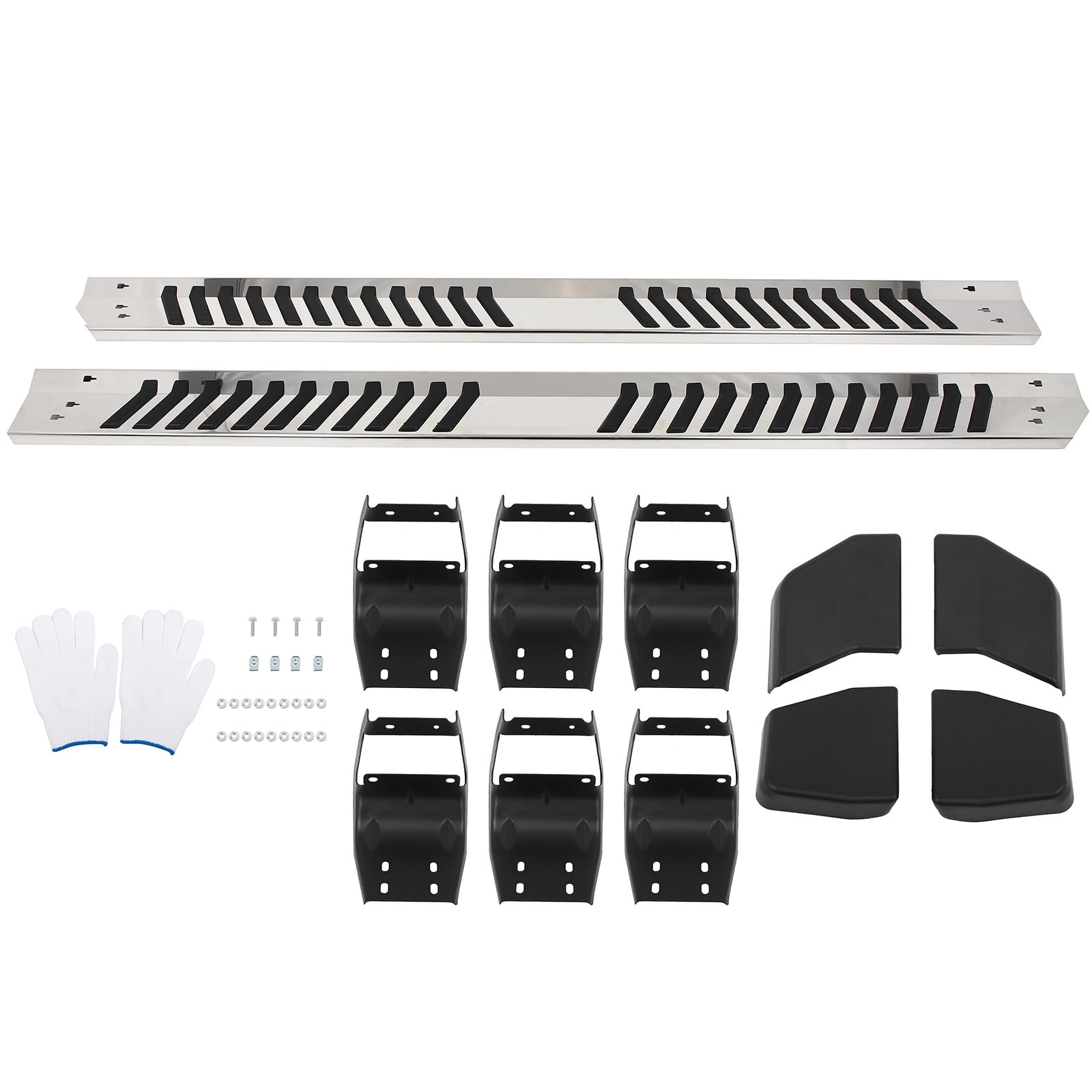 CCIYU Nerf Bar Running Board Side Step Steel 6.3in Fit 2015-2024 For ...