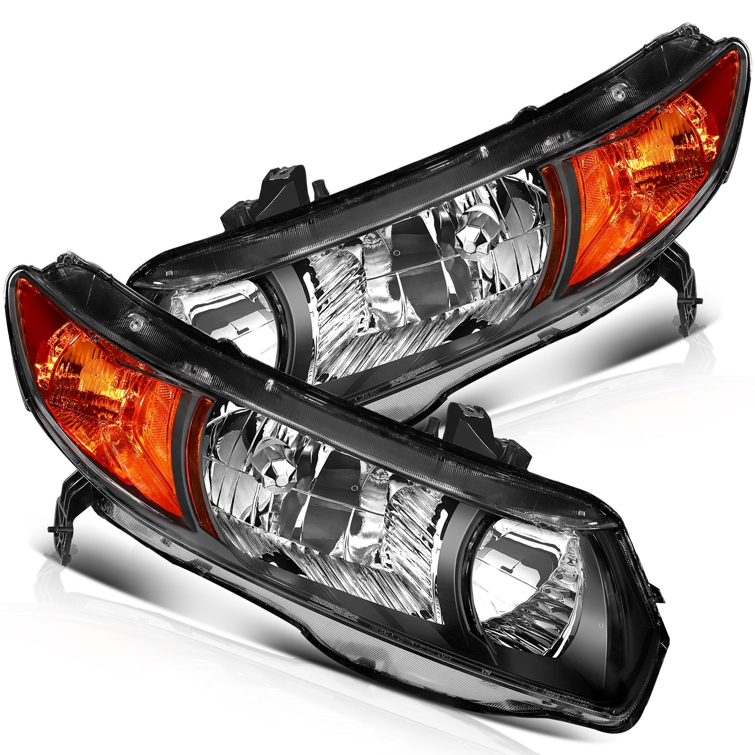 CCIYU OE-Style Headlight Assembly fit for 2006-2011 Honda Civic Coupe ...