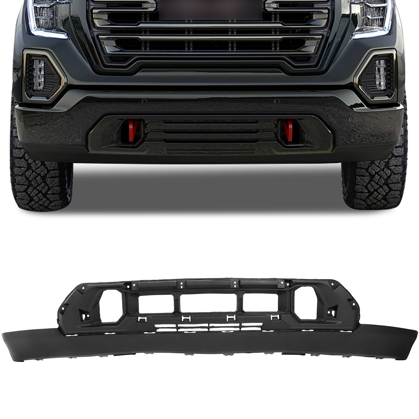 CCIYU Primed Black Front Bumper Cover Compatible For 2019-2021 for GMC ...