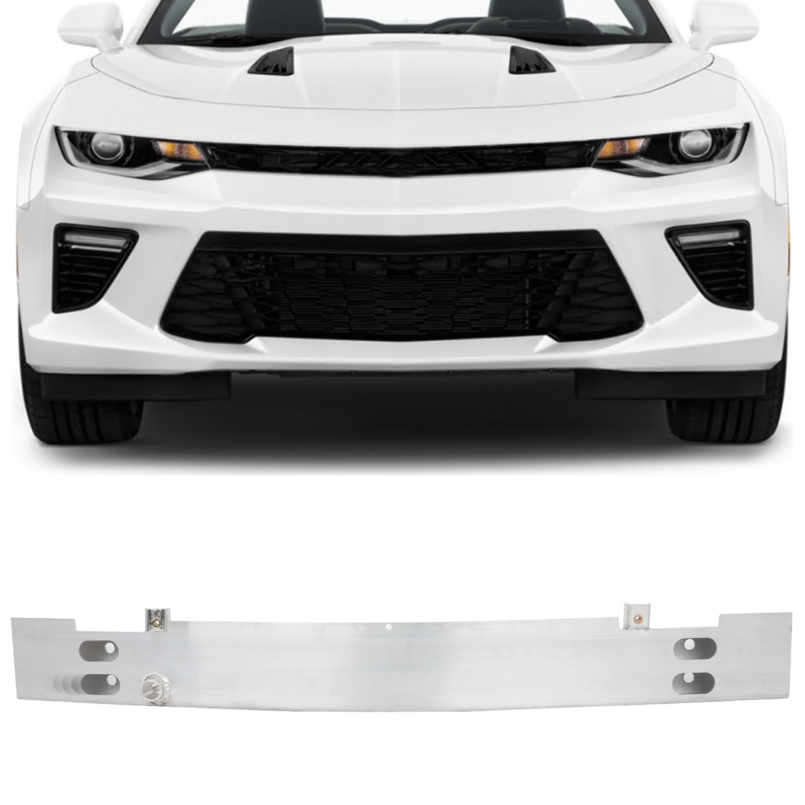 CCIYU Primed Chrome Front Bumper Compatible For 2016-2024 for Chevrolet ...