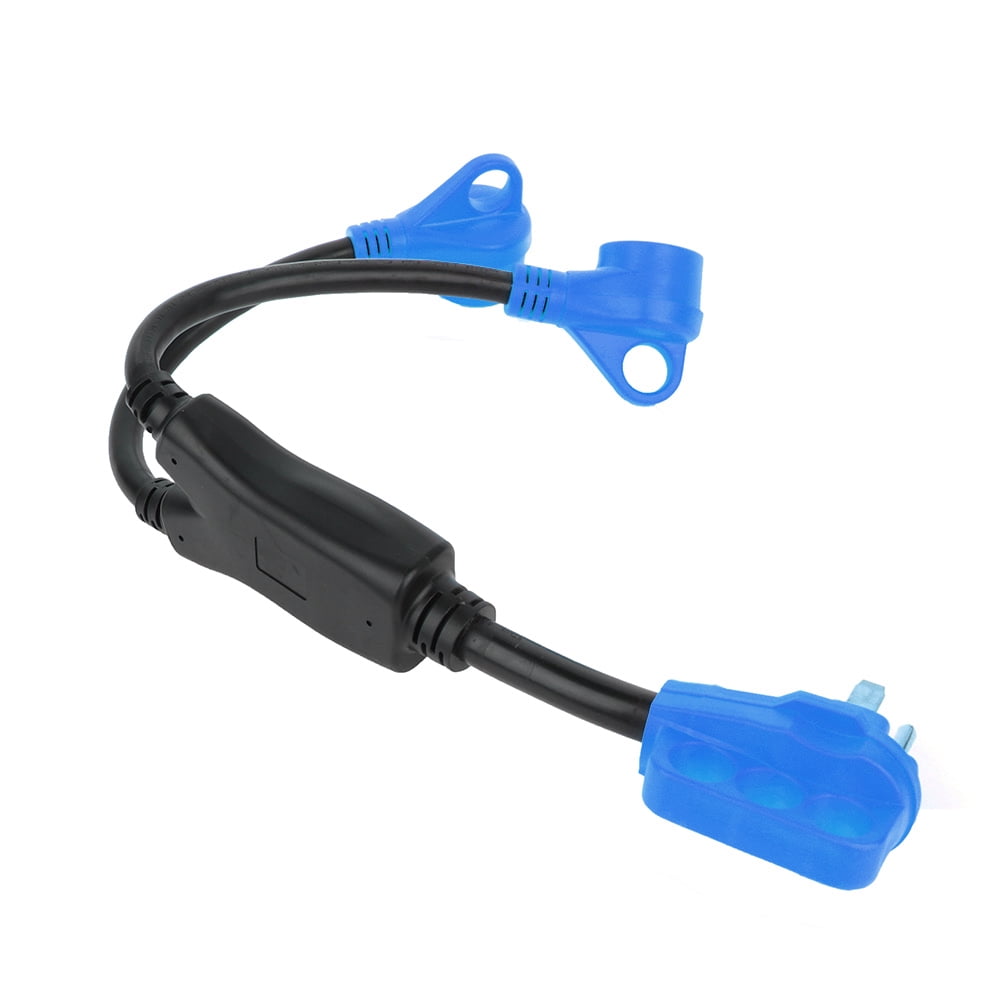 CCIYU RV Camper Trailer Power Cord Adapter 50 Male to (2) 30 amp Female ...