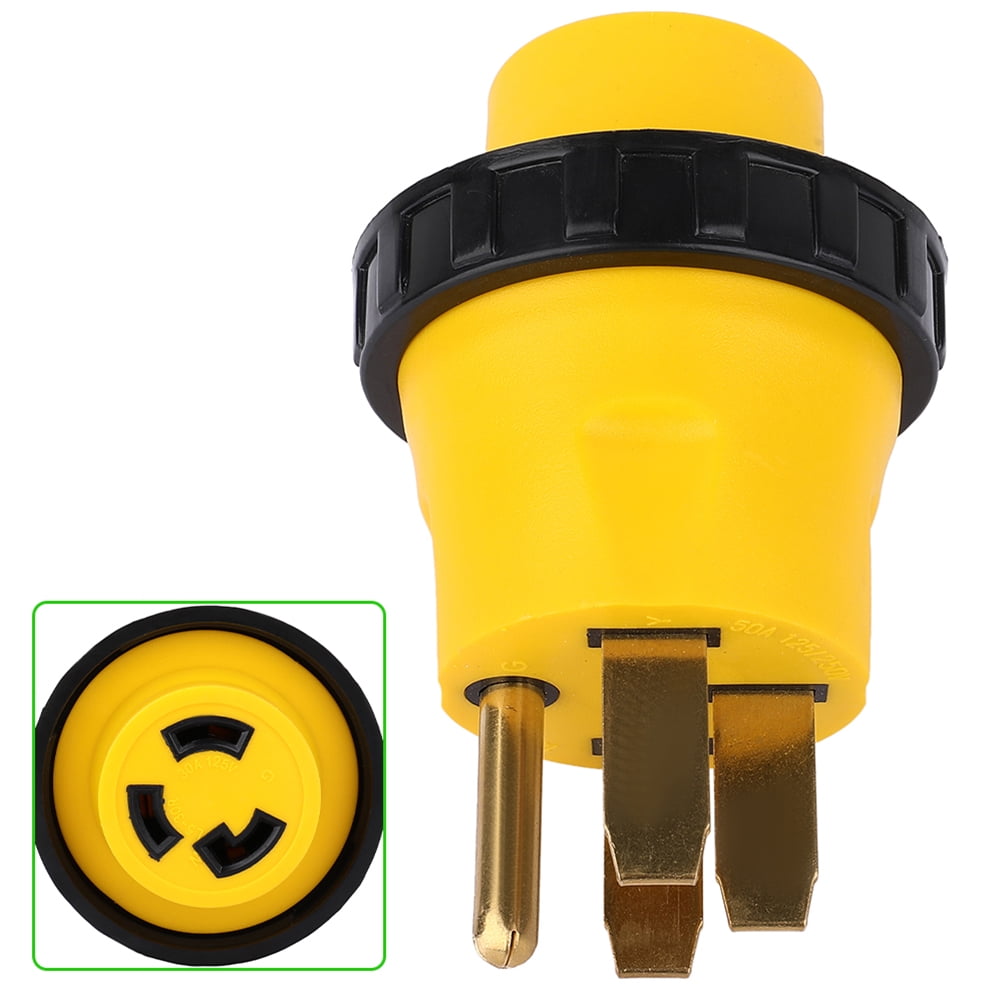 CCIYU RV Camper Trailer Power Cord Adapter 50 amp Male to 30 amp Twist ...