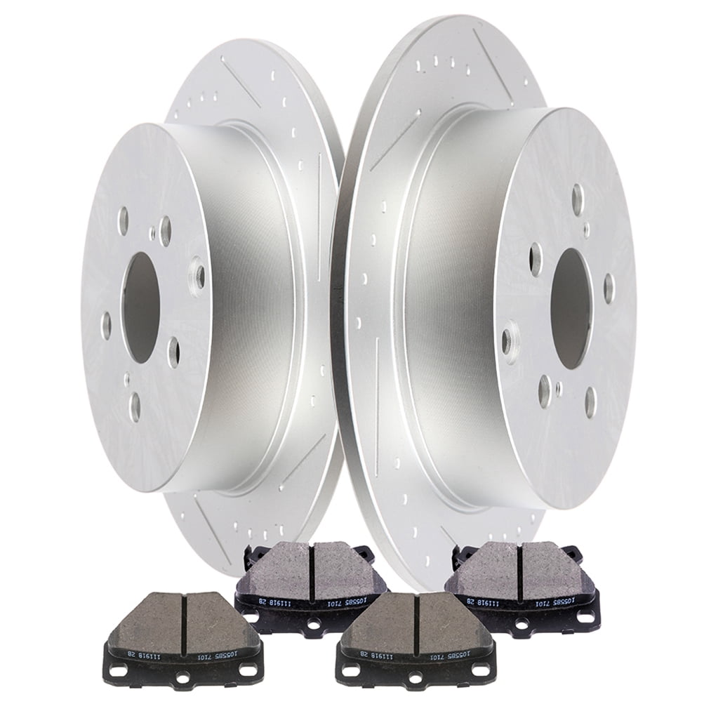 CCIYU Rear Premium Brake Rotors + Ceramic Brake Pads fit for 2003-2006 ...