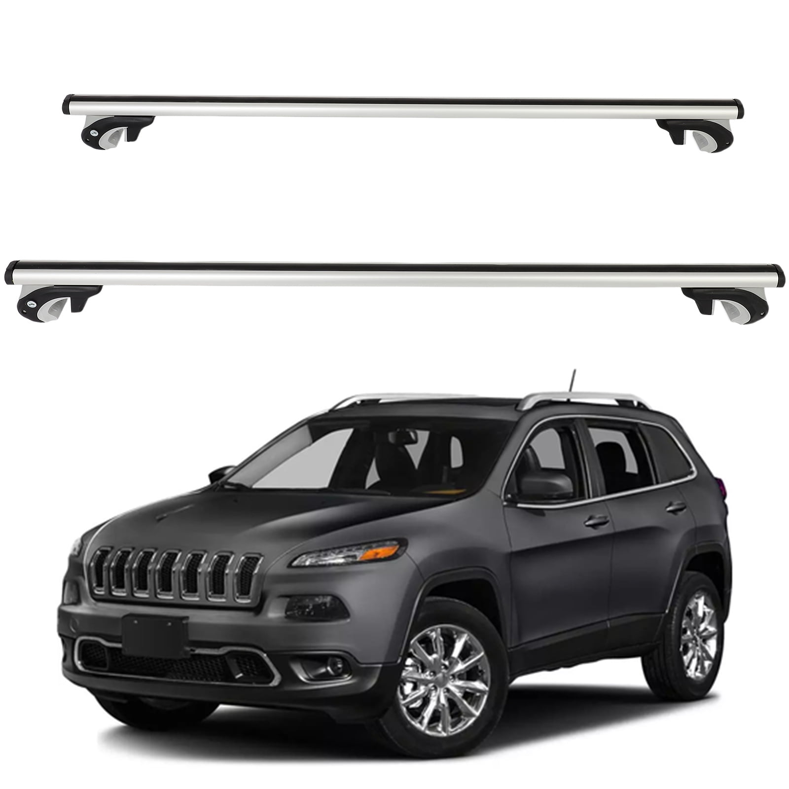 CCIYU Roof Rack Cross Bars Silver 165LBS Compatible Universal 56 ...