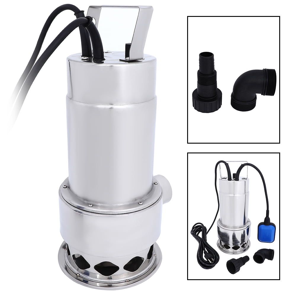 CCIYU Sewage Sump Pump 1.5HP 9.5M Submersible Agricultural Irrigation ...