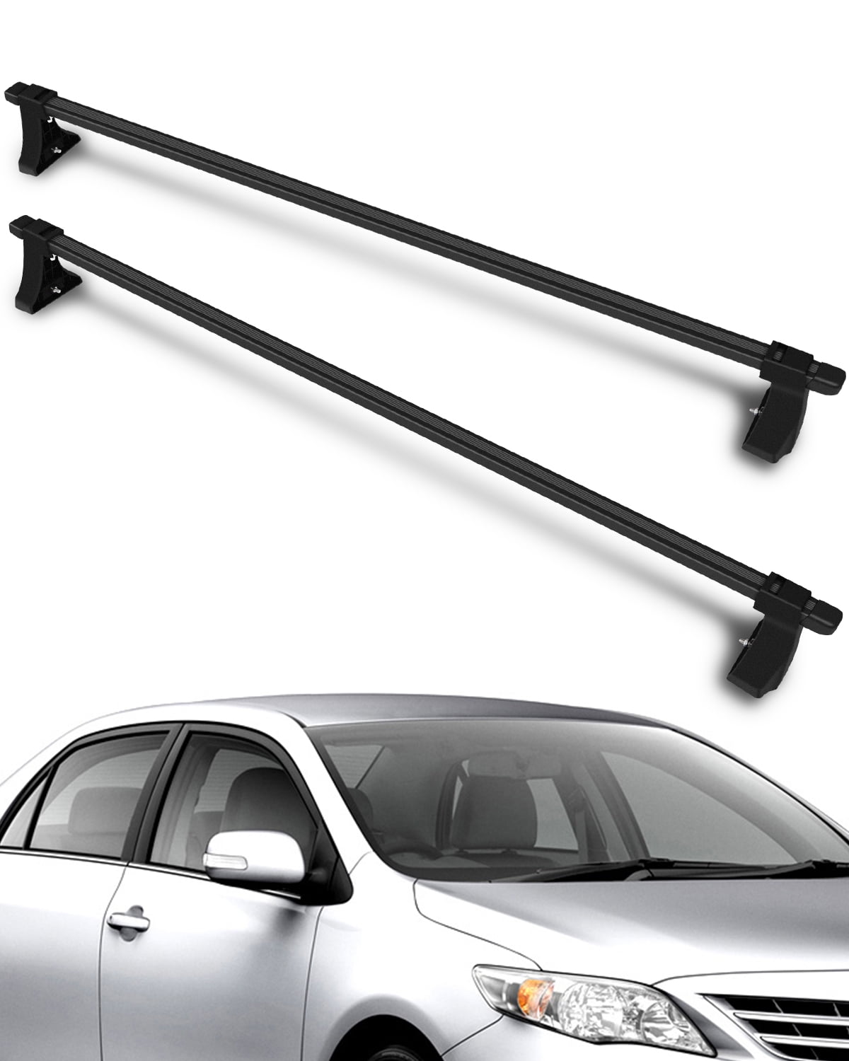 CCIYU Universal Adjustable Aluminum 54” Roof Rack Cross Bar Car Top ...