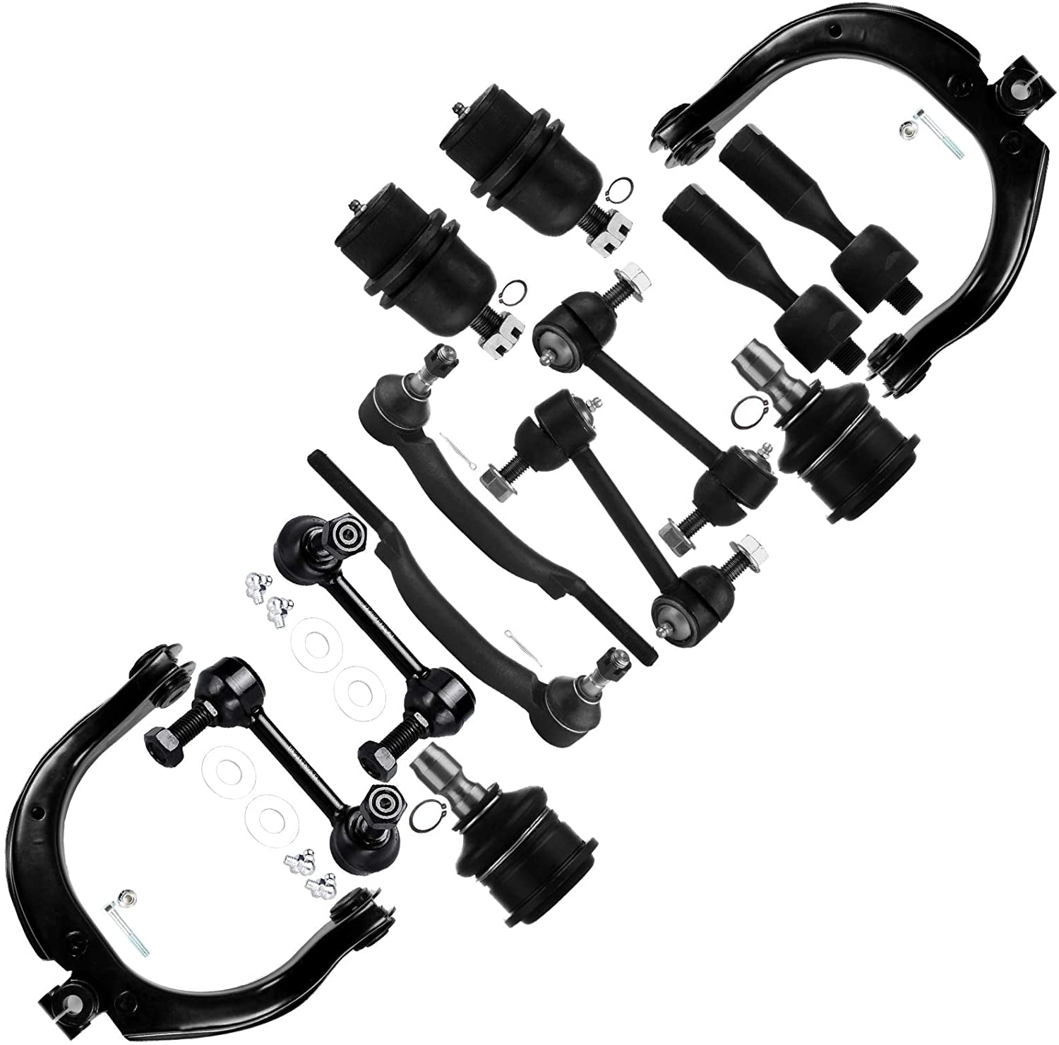 CCIYU Upper Control Arm Upper Lower Ball Joint Inner Outer Tie Front ...