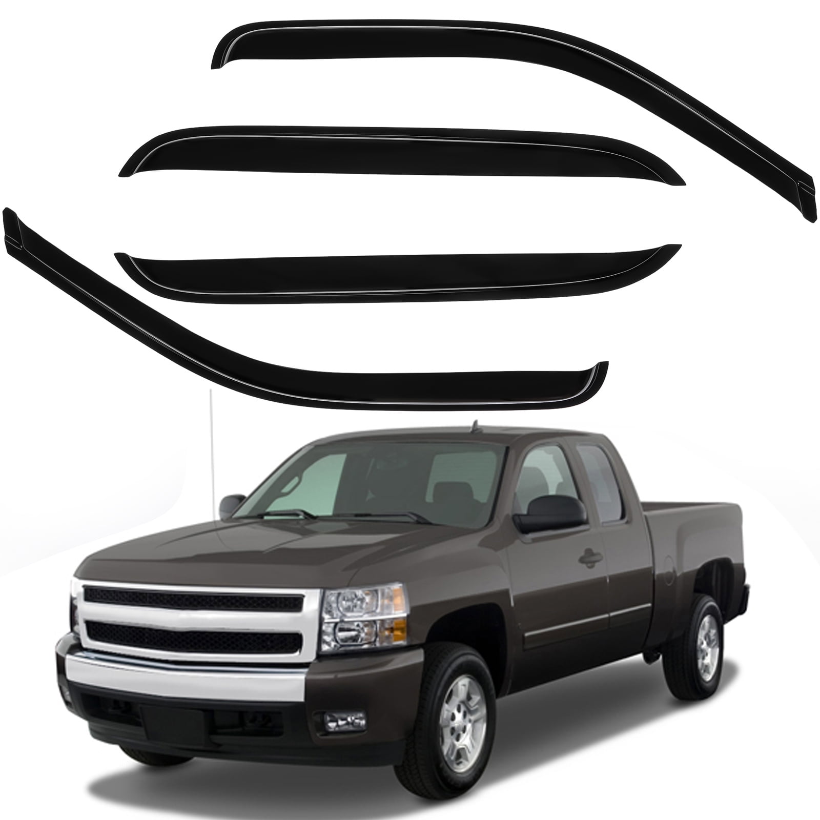 CCIYU Window Visors Side Window Deflector Window Deflector Sun Rain ...