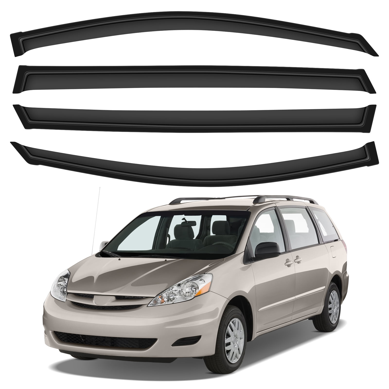CCIYU Window Visors Side Window Deflector Window Deflector Sun Rain ...