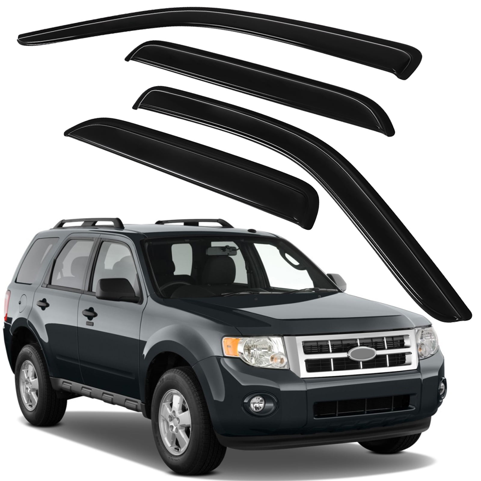 CCIYU Auto Car Vent Wind Shades Shields, Window Visors Side Deflector ...