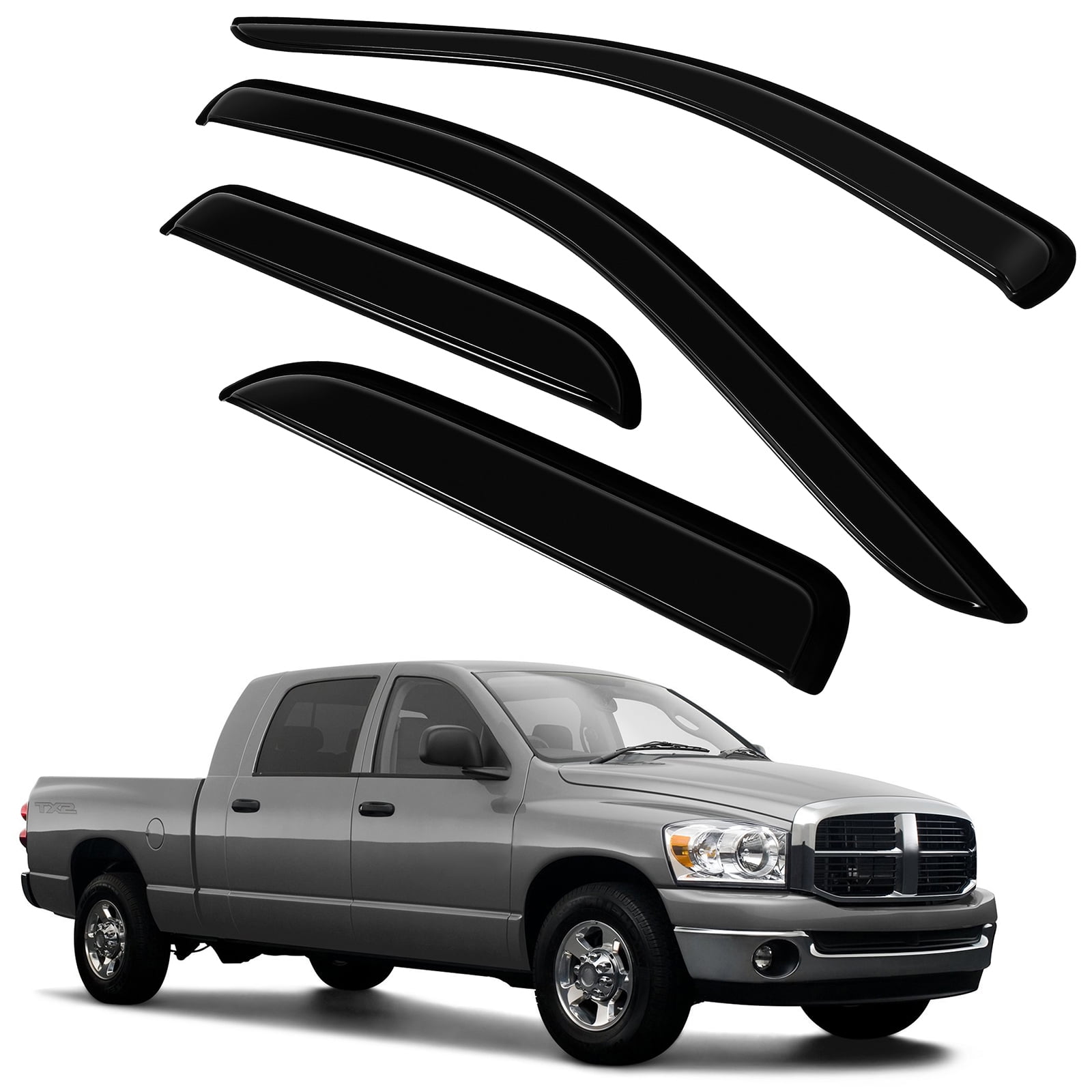CCIYU Window Visors Side Window Deflector Window Deflector Sun Rain ...
