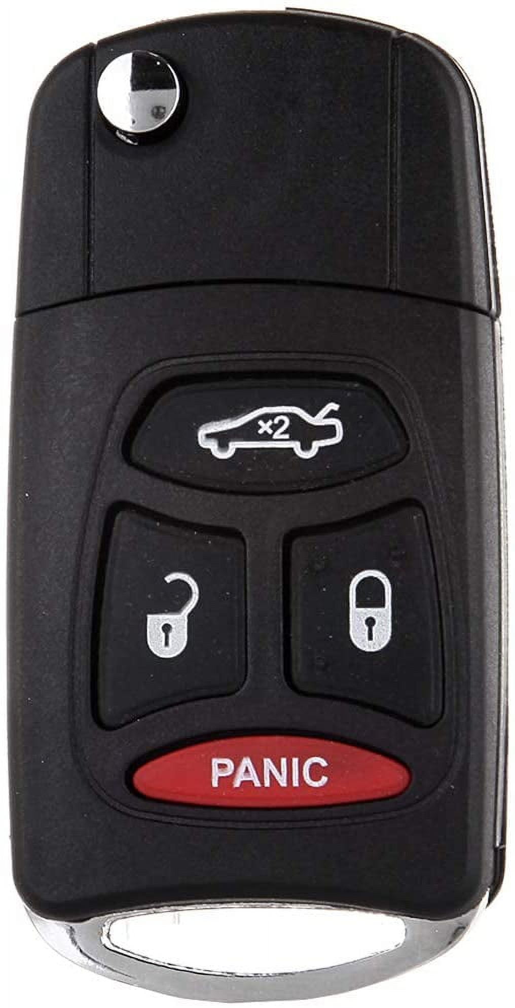 CCIYU X 1 Flip Key Fob CASE 4 buttons Replacement for 08-12 for Dodge ...