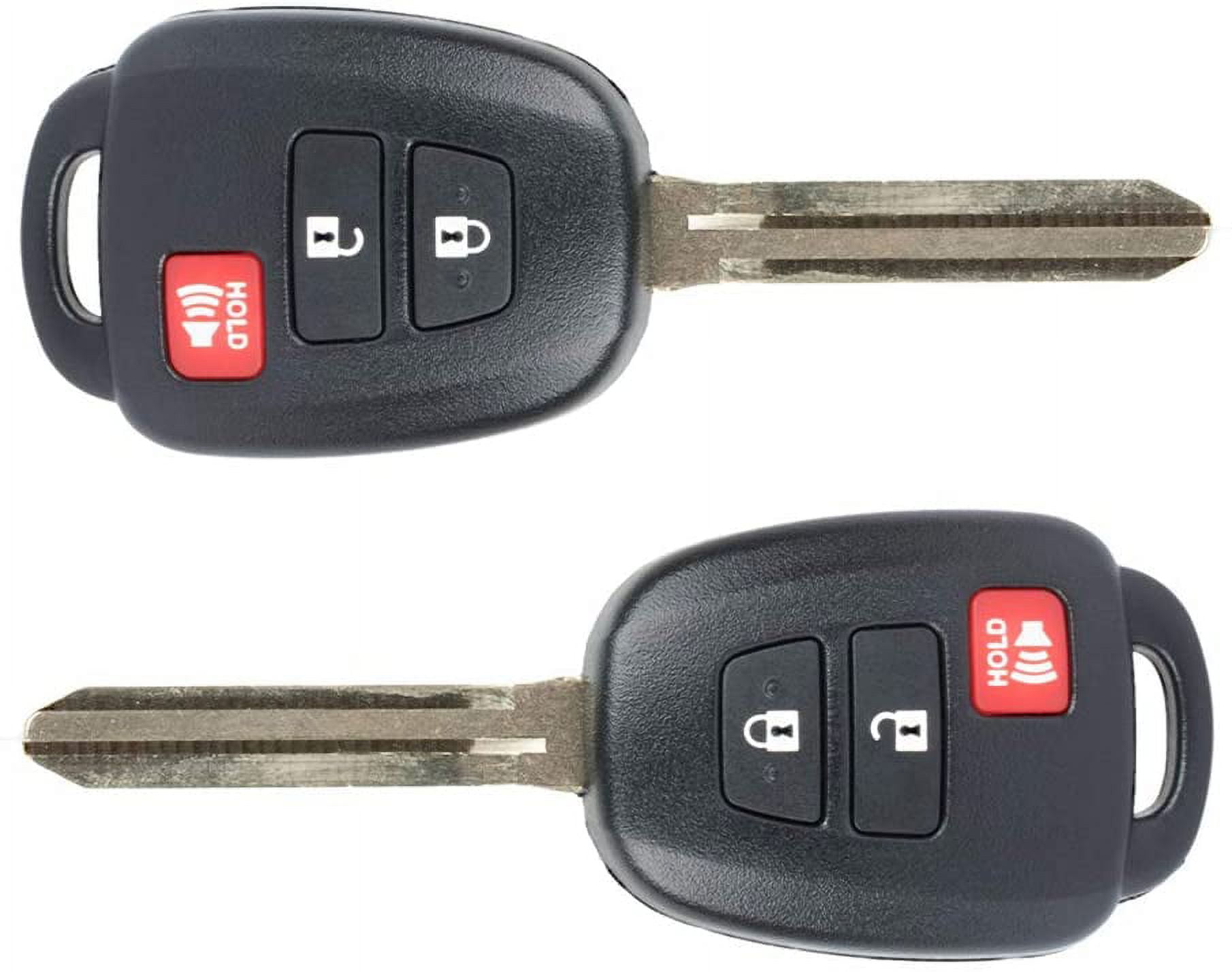 CCIYU X 2 Flip Key Fob with Key Blade 3 buttons Replacement for 2013 ...