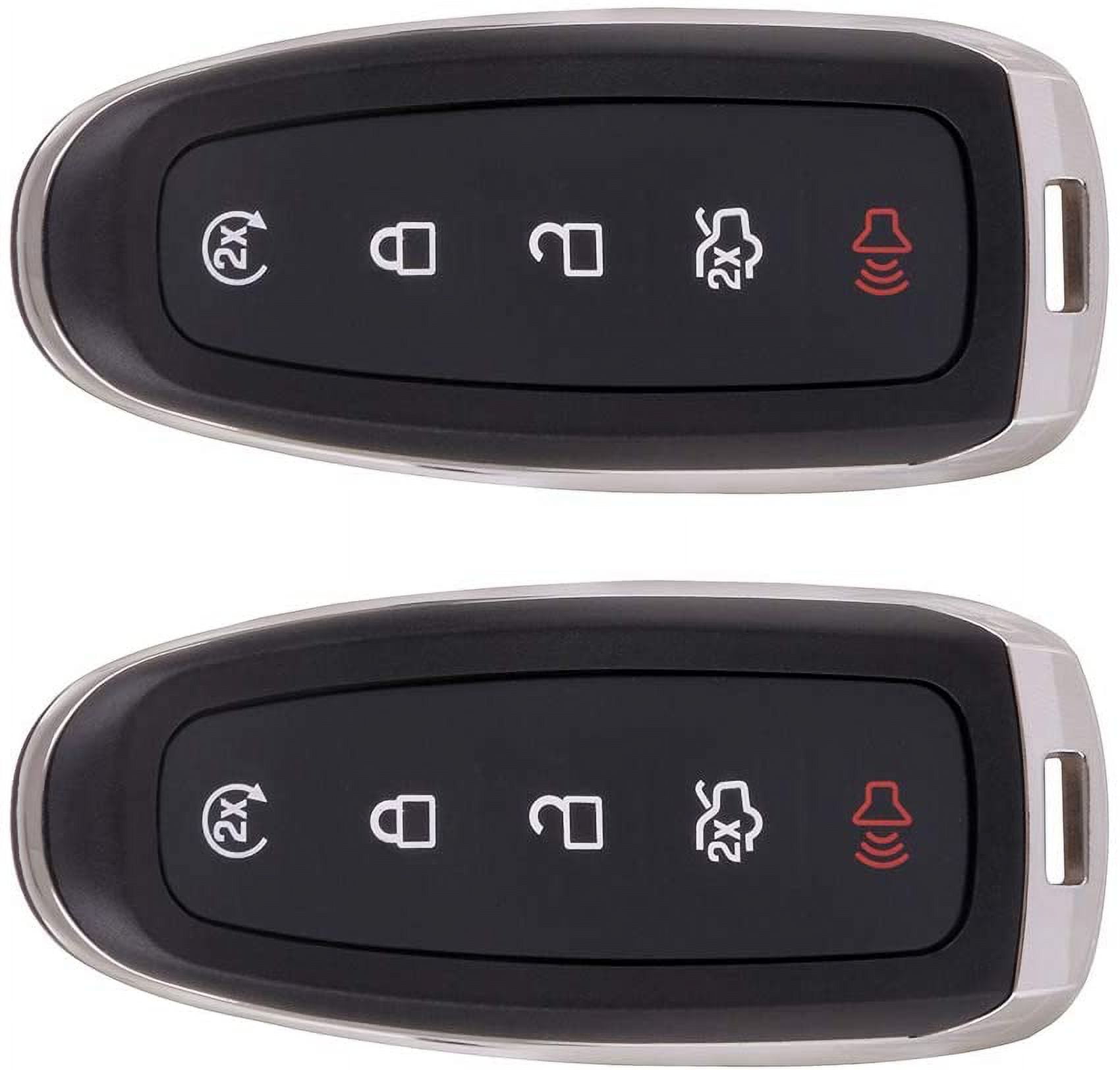 CCIYU X 2 Flip Key Fob with Key Blade 5 buttons Replacement for 11 12 ...