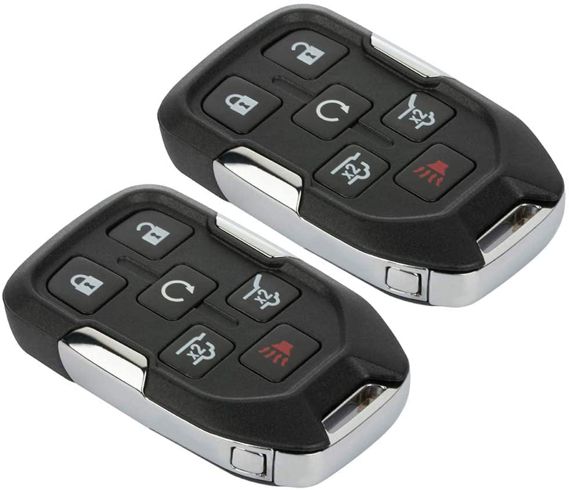 CCIYU X 2 Flip Key Fob with Key Blade 6 buttons Replacement for 2015 ...