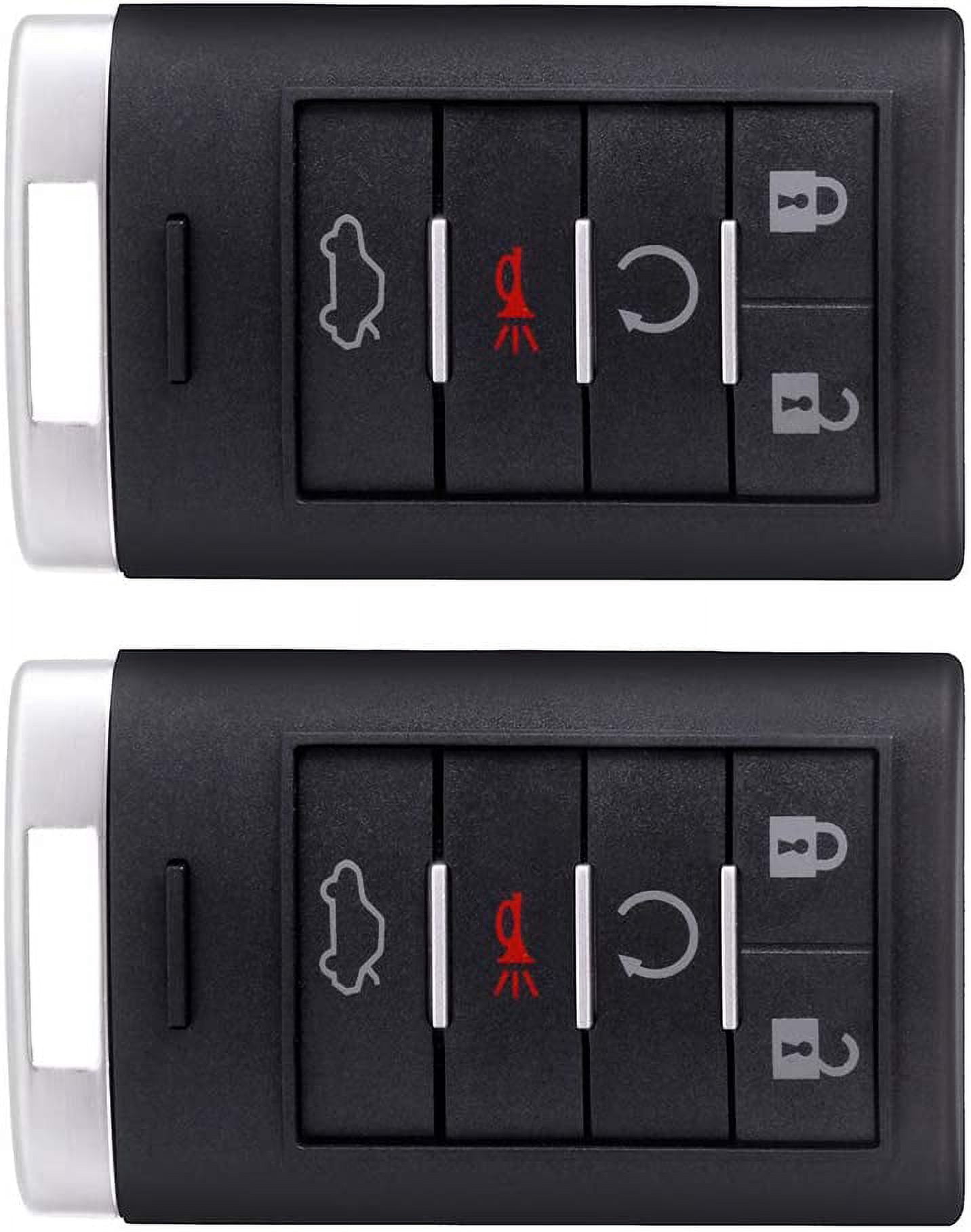 CCIYU X 2 Flip Key Fob with Key Blade (SHELL CASE) 5 buttons ...