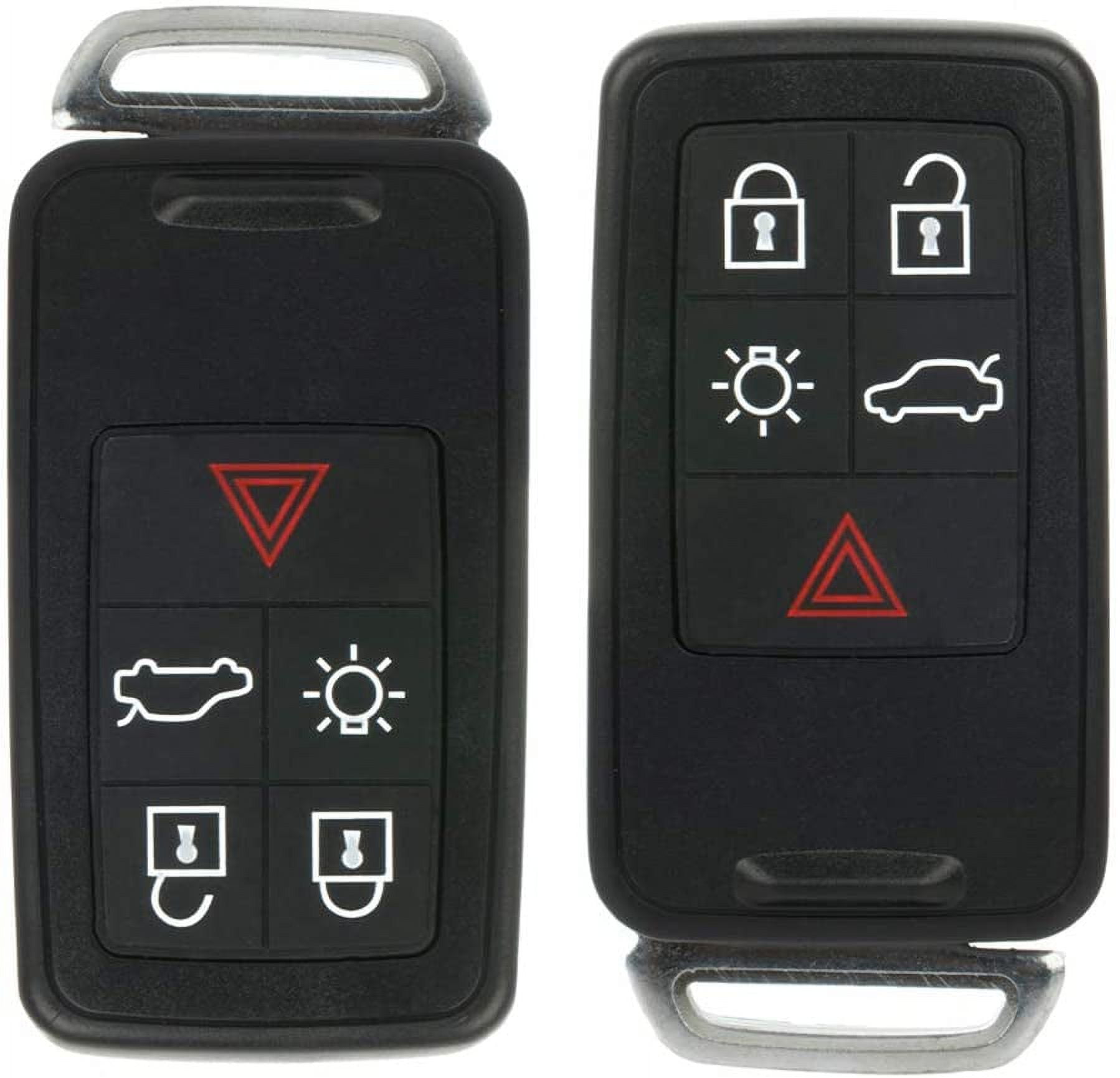CCIYU X 2 Flip Key Fob with Key Blade 5 buttons Replacement for 2008 ...